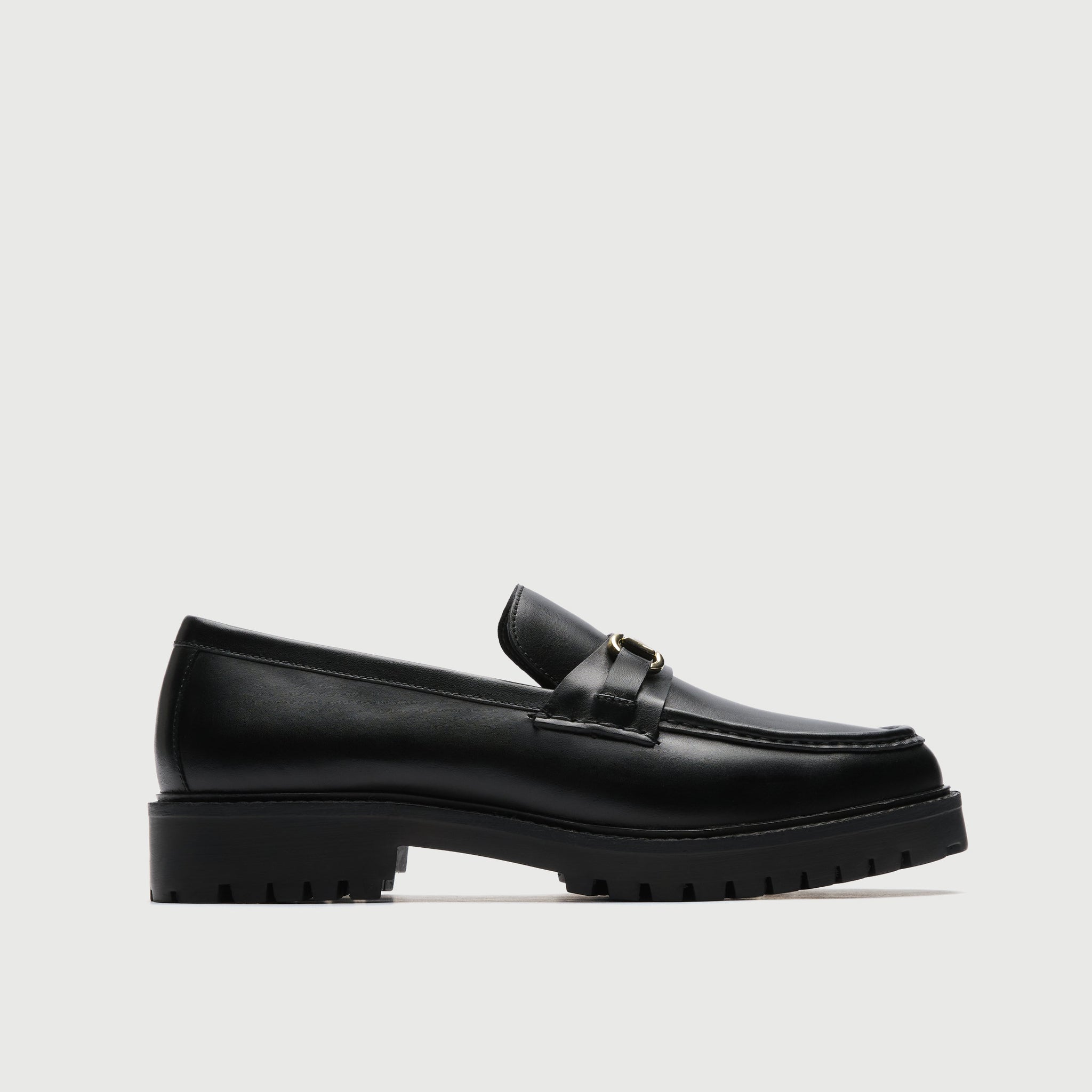 Walk London Sean Trim Loafers | Black Leather | Official Site