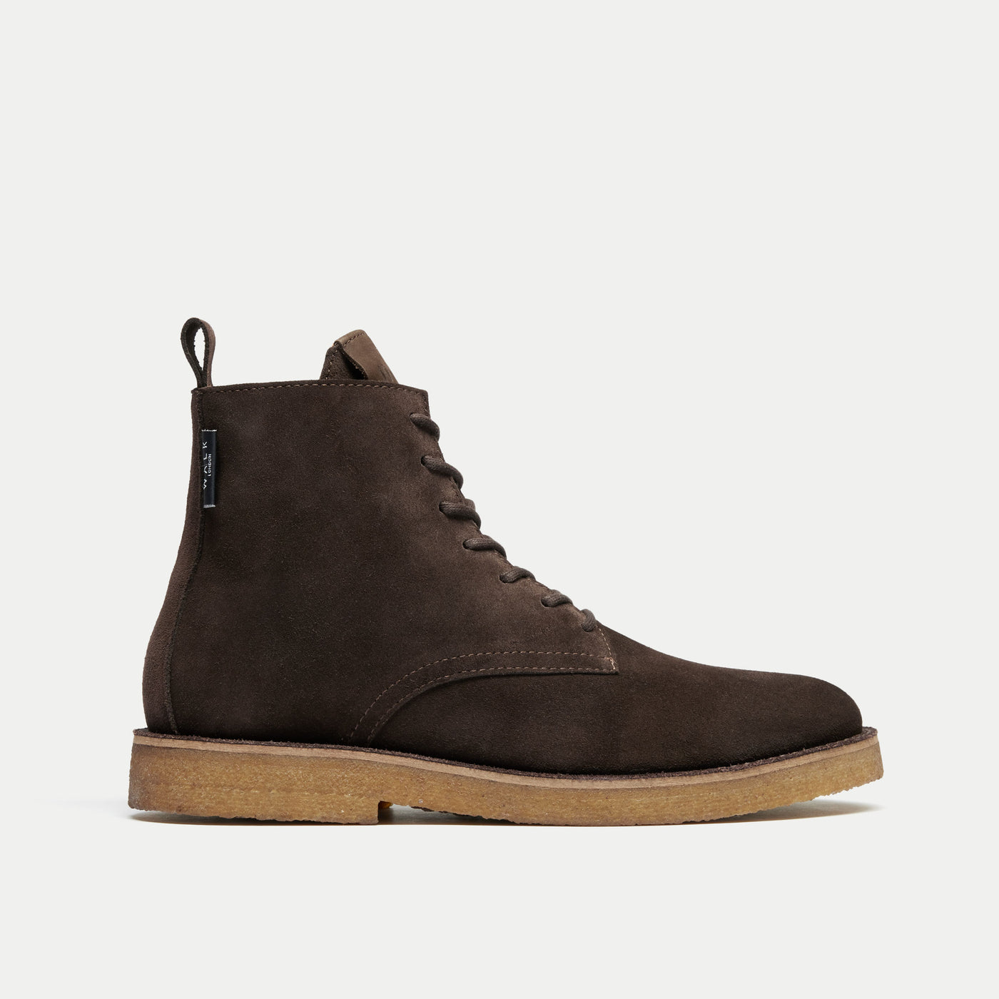 Walk London Verona Lace Up Boot | Brown Suede | Official Site