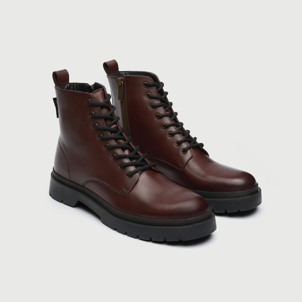 Callum Lace Boot Brown | Walk London | Official Site