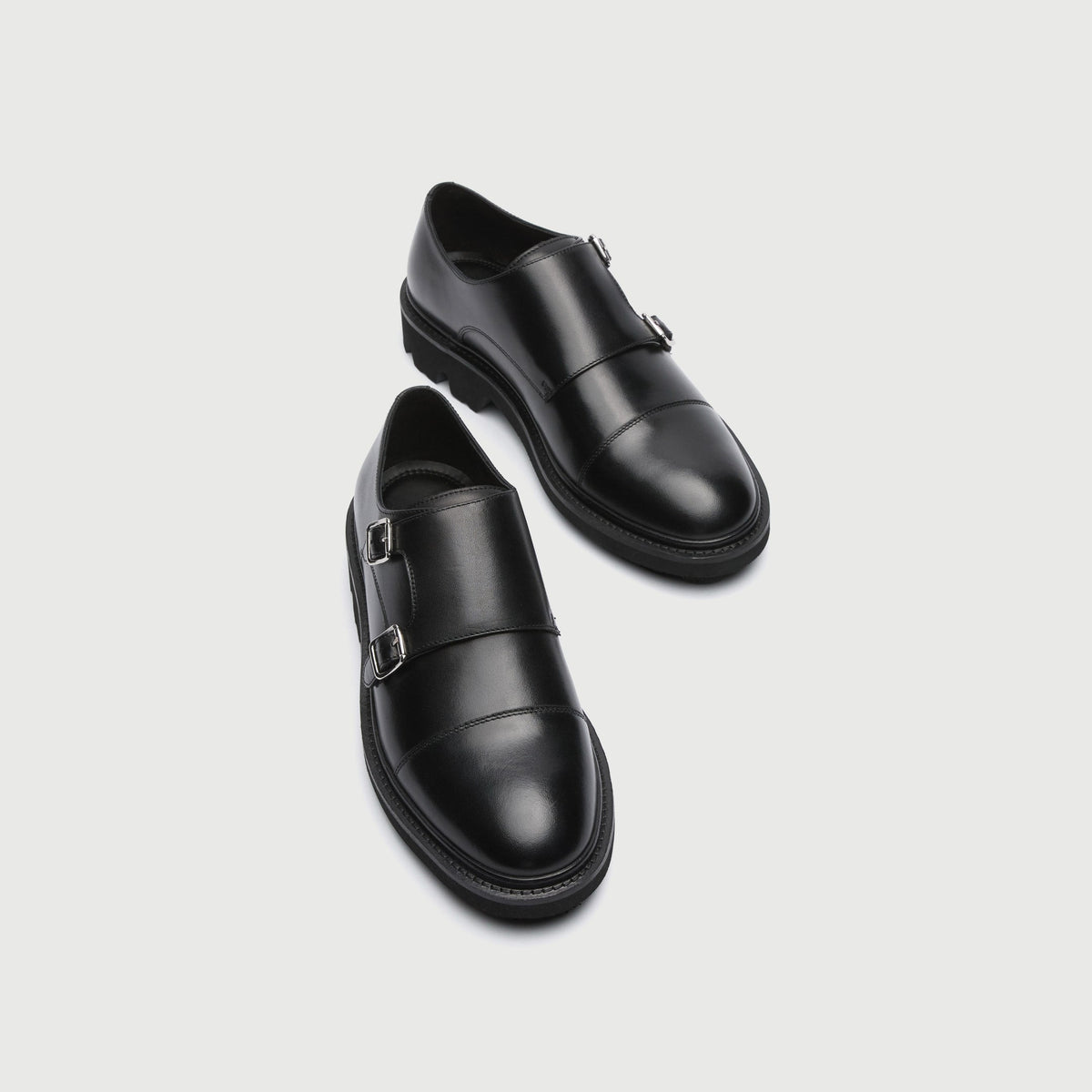 Felix Monk Strap Shoe Black | Walk London | Official Site