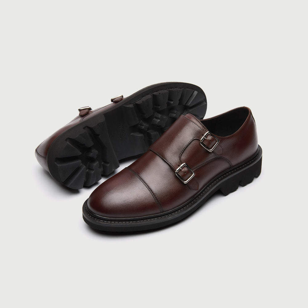 Felix Monk Strap Shoe Brown | Walk London | Official Site