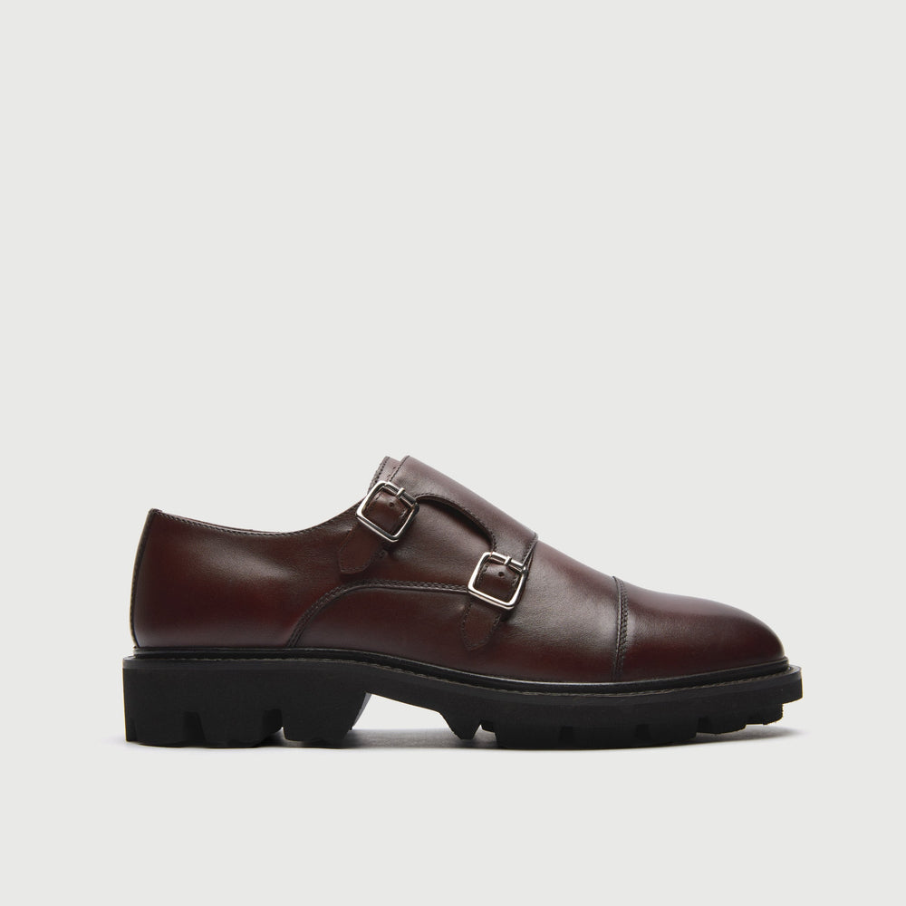 Felix Monk Strap Shoe Brown | Walk London | Official Site