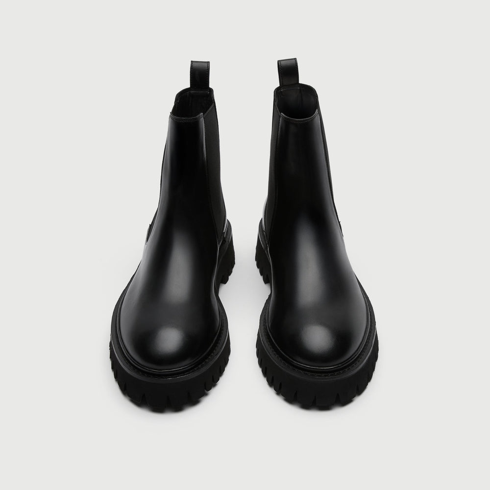 Hopper Chelsea Boot | Black Leather | Walk London Official Site