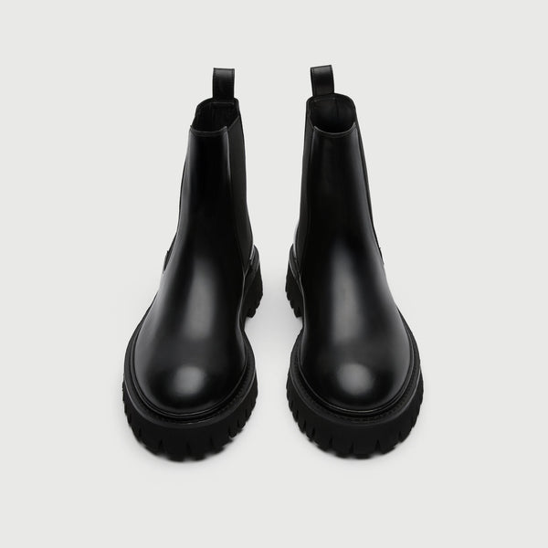 Hopper Chelsea Boot | Black Leather | Walk London Official Site