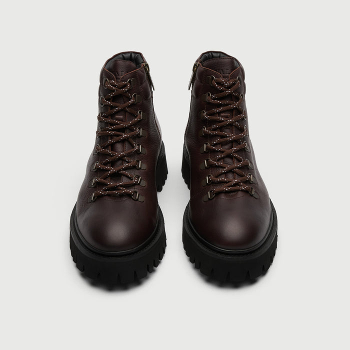 Hopper Hiking Boot | Brown Leather | Walk London Official Site