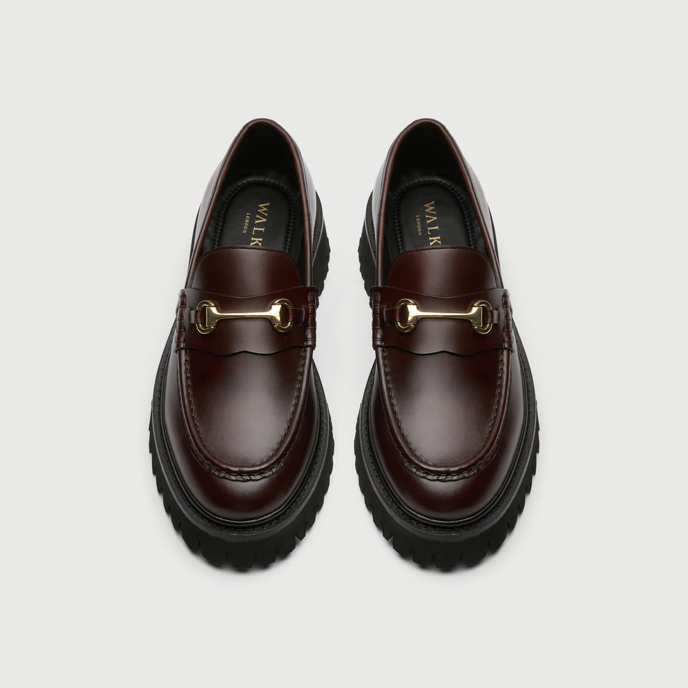 Hopper Trim Loafer | Brown Leather | Walk London Official Site
