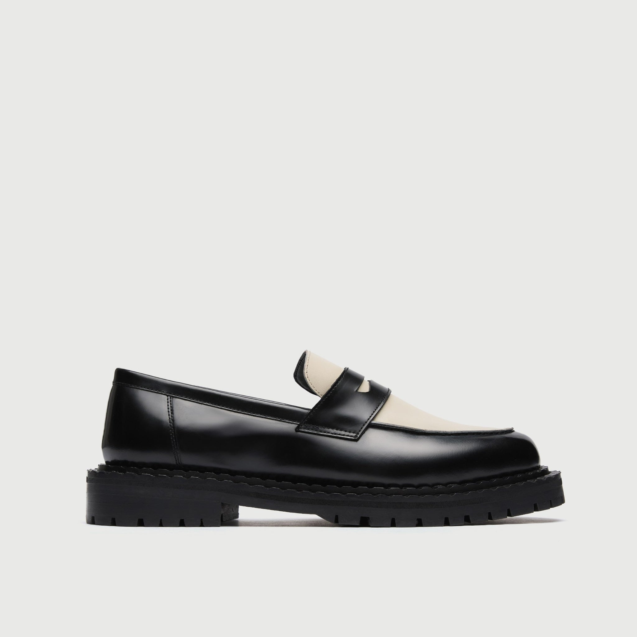 Jagger Saddle Loafer | Black Leather | Official Site
