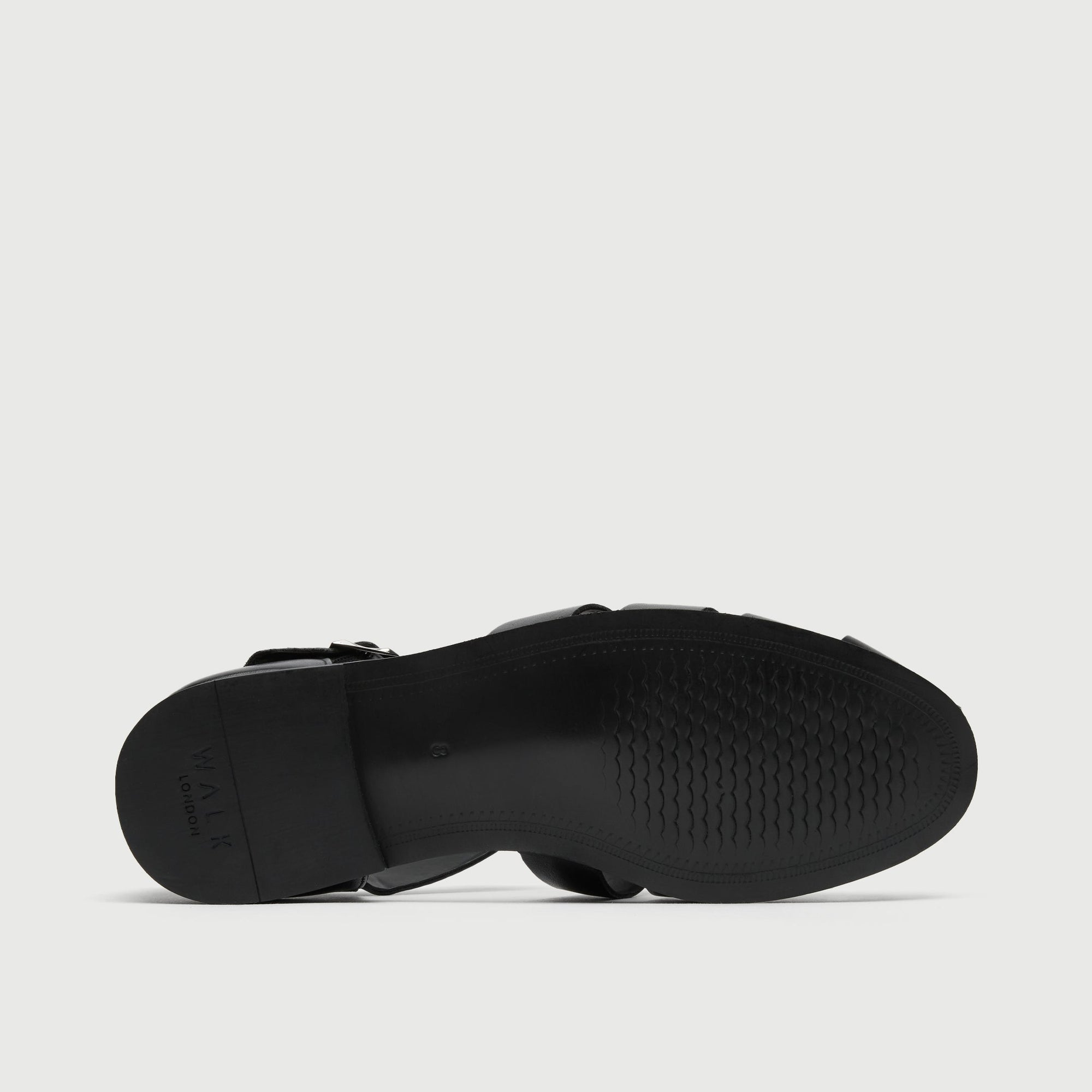 Promenade Sandal | Black Leather | Walk London