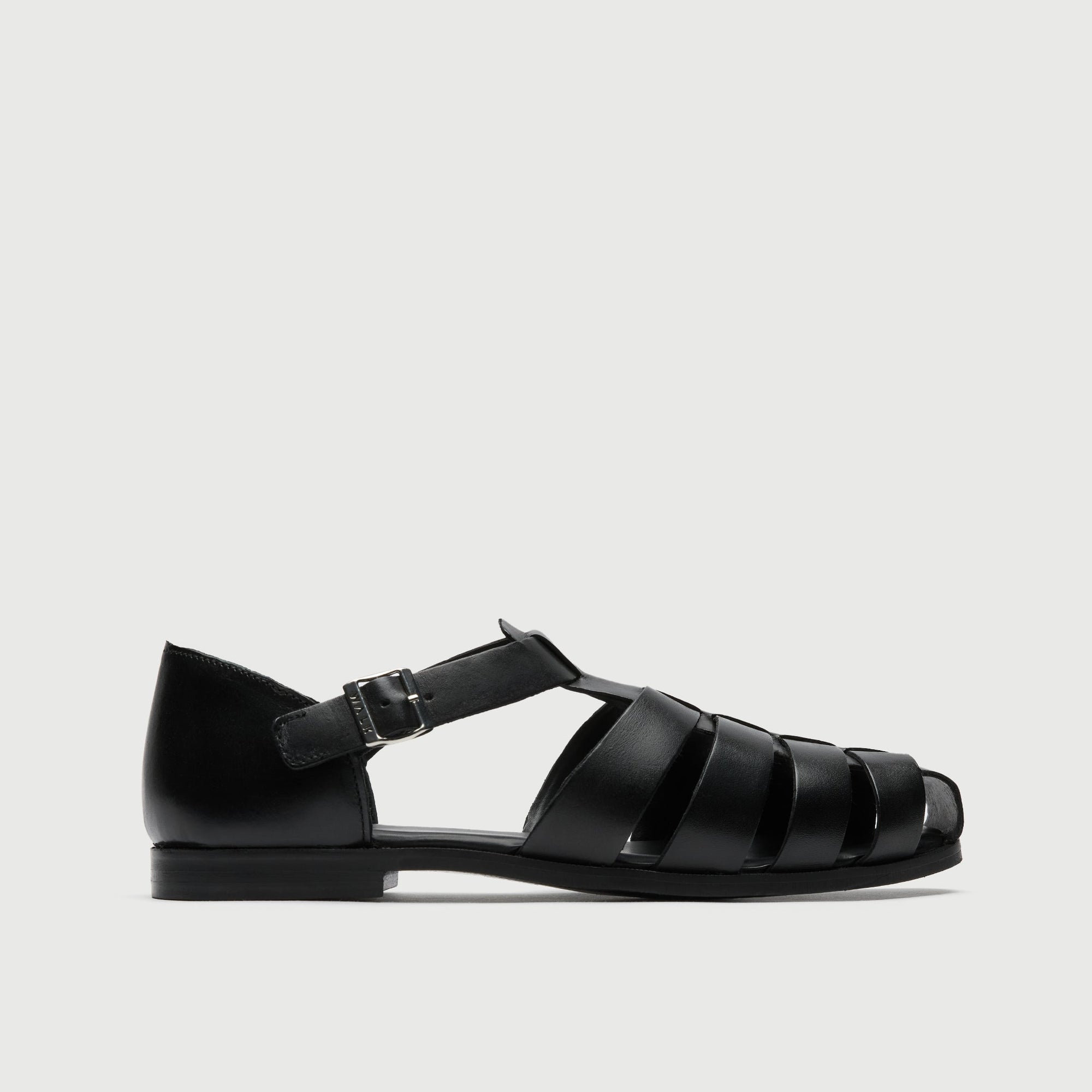 Promenade Sandal | Black Leather | Walk London
