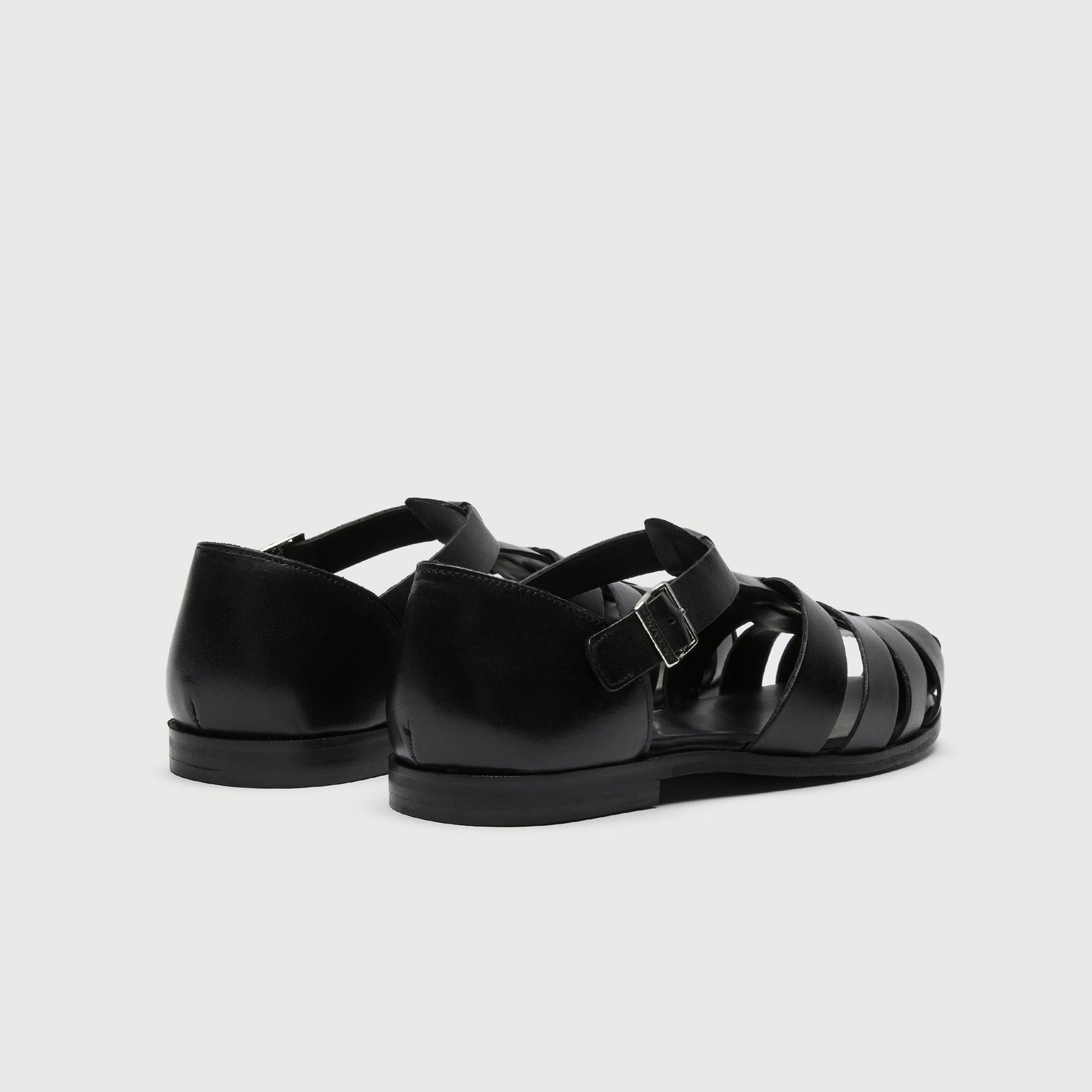 Promenade Sandal | Black Leather | Walk London