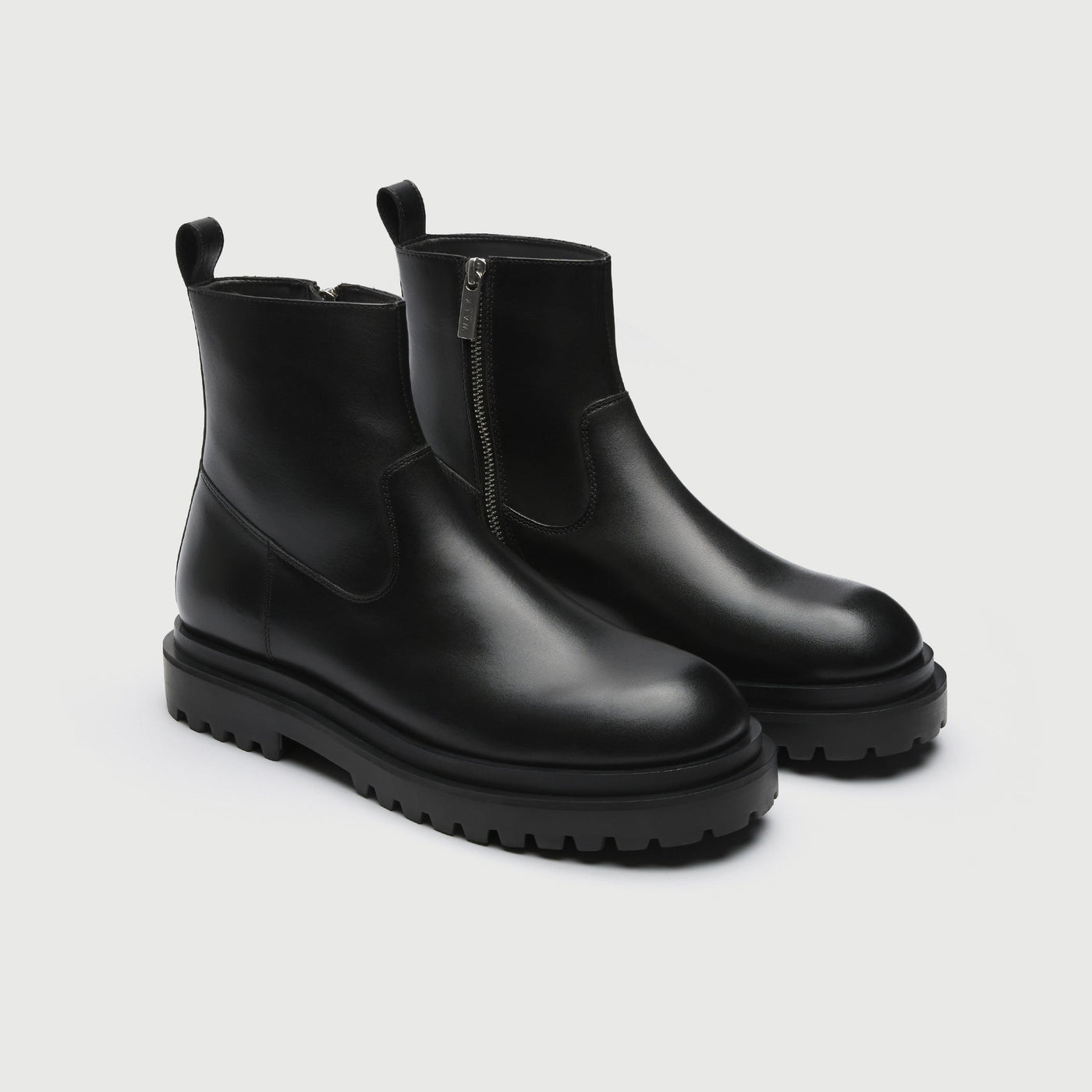 Sully Inside Zip Boot | Black Leather | Official Site