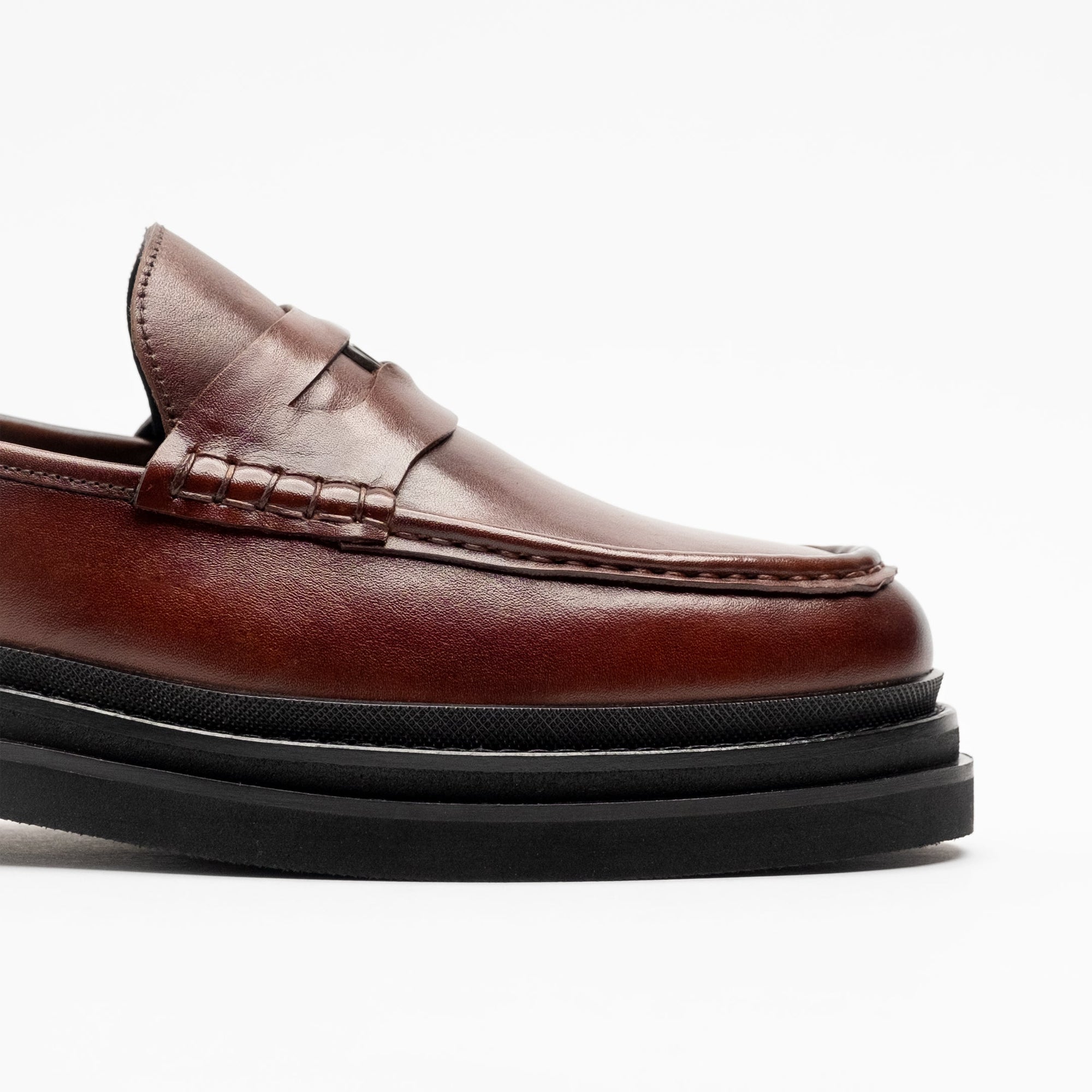 Walk London Brooklyn Penny Loafer | Brown | Official Site