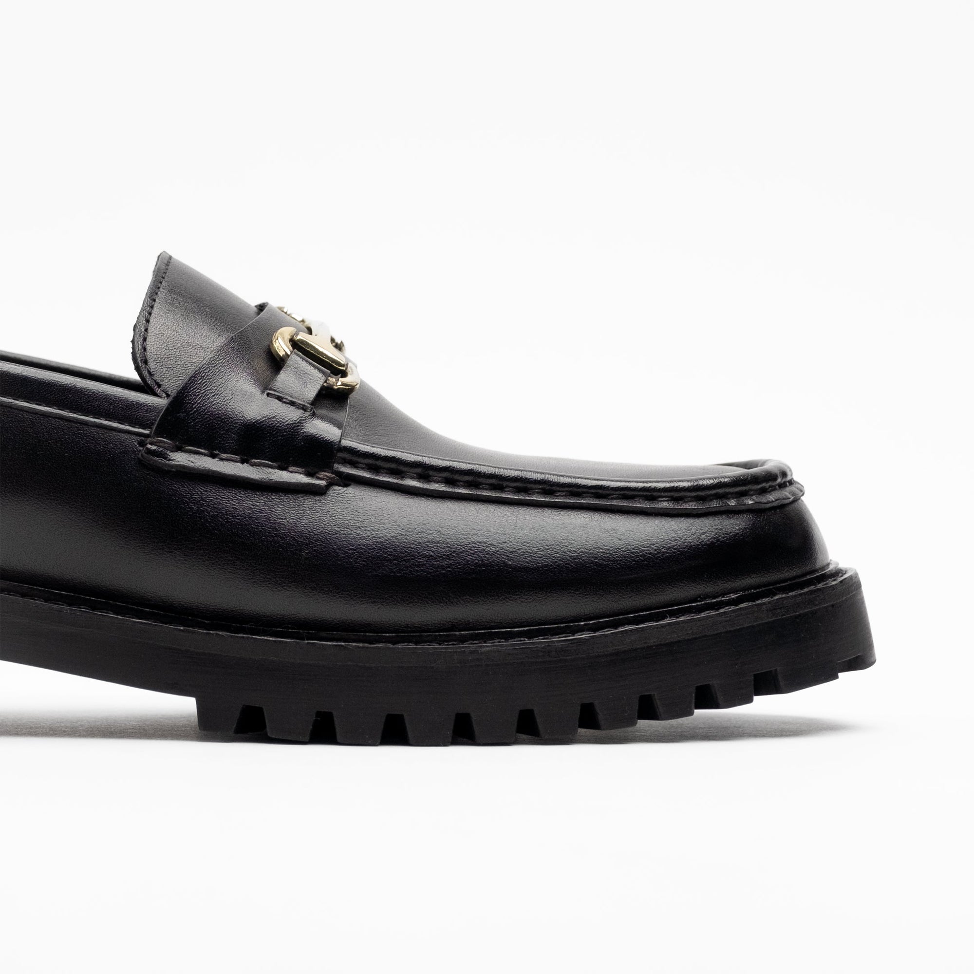Walk London Sean Trim Loafers - Black Leather - Walk London GB