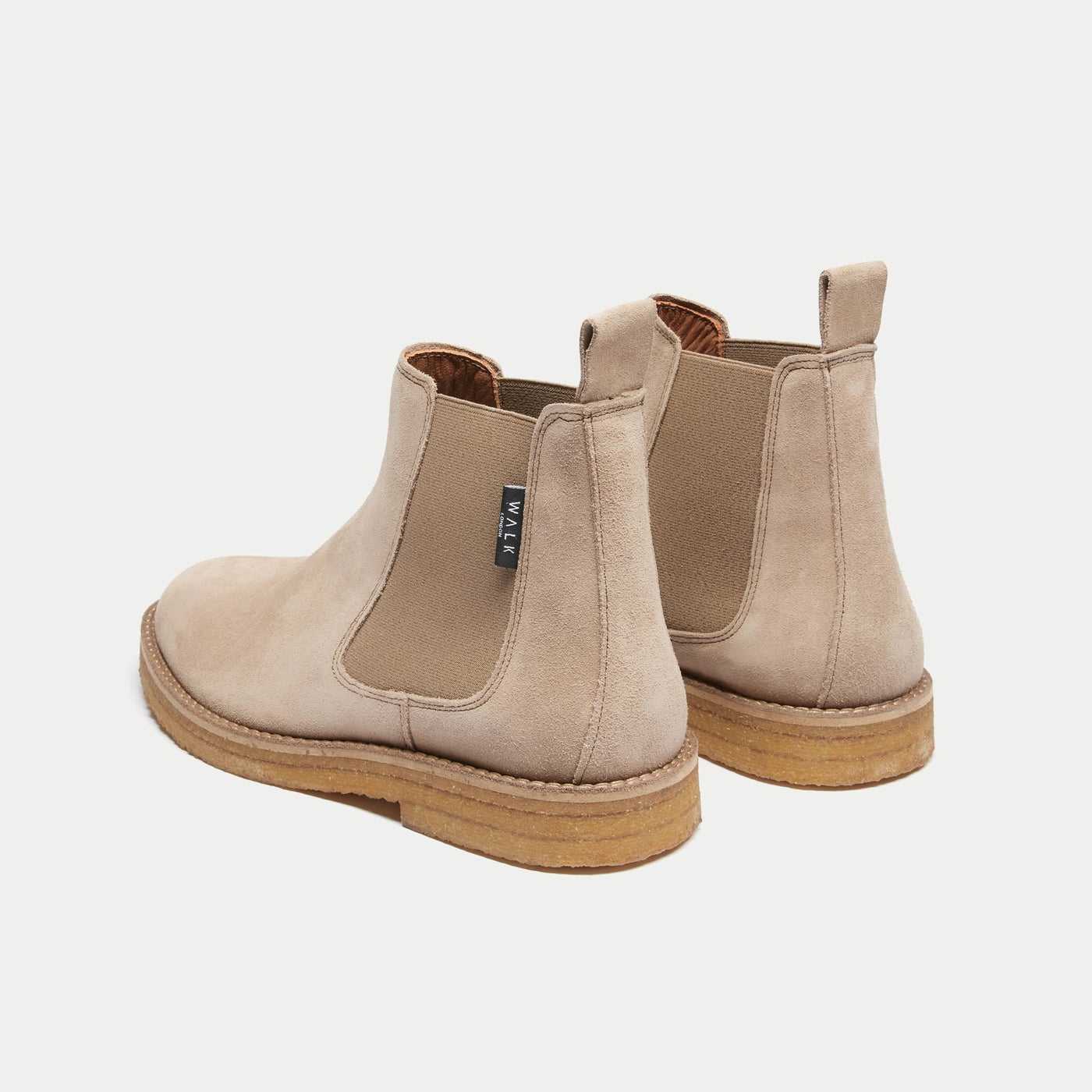 Walk London Verona Chelsea Boot | Stone Suede | Official Site